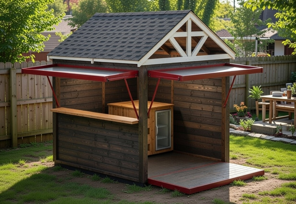 BBQ Complete Outdoor Kitchen (#4) - 2.4mx2.4m Station – Acacia WoodworX